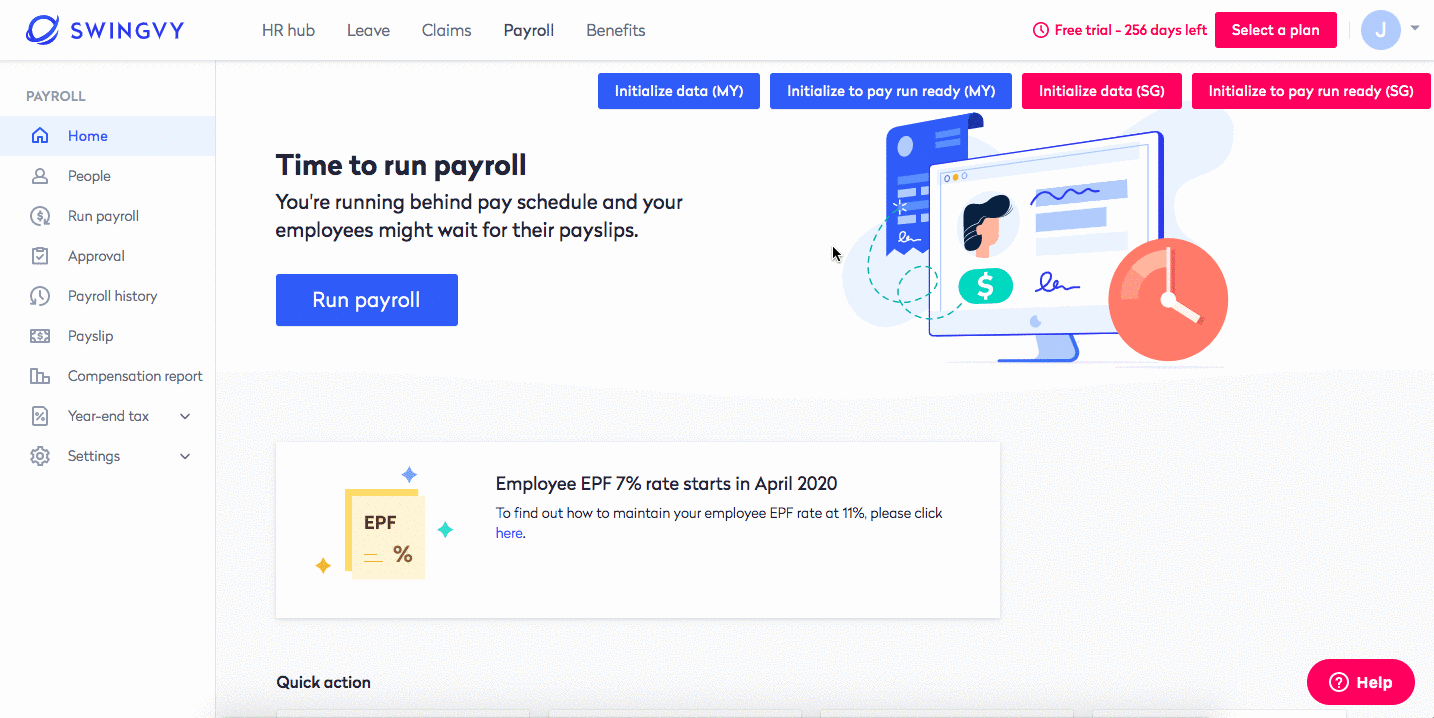 Request for payroll approval